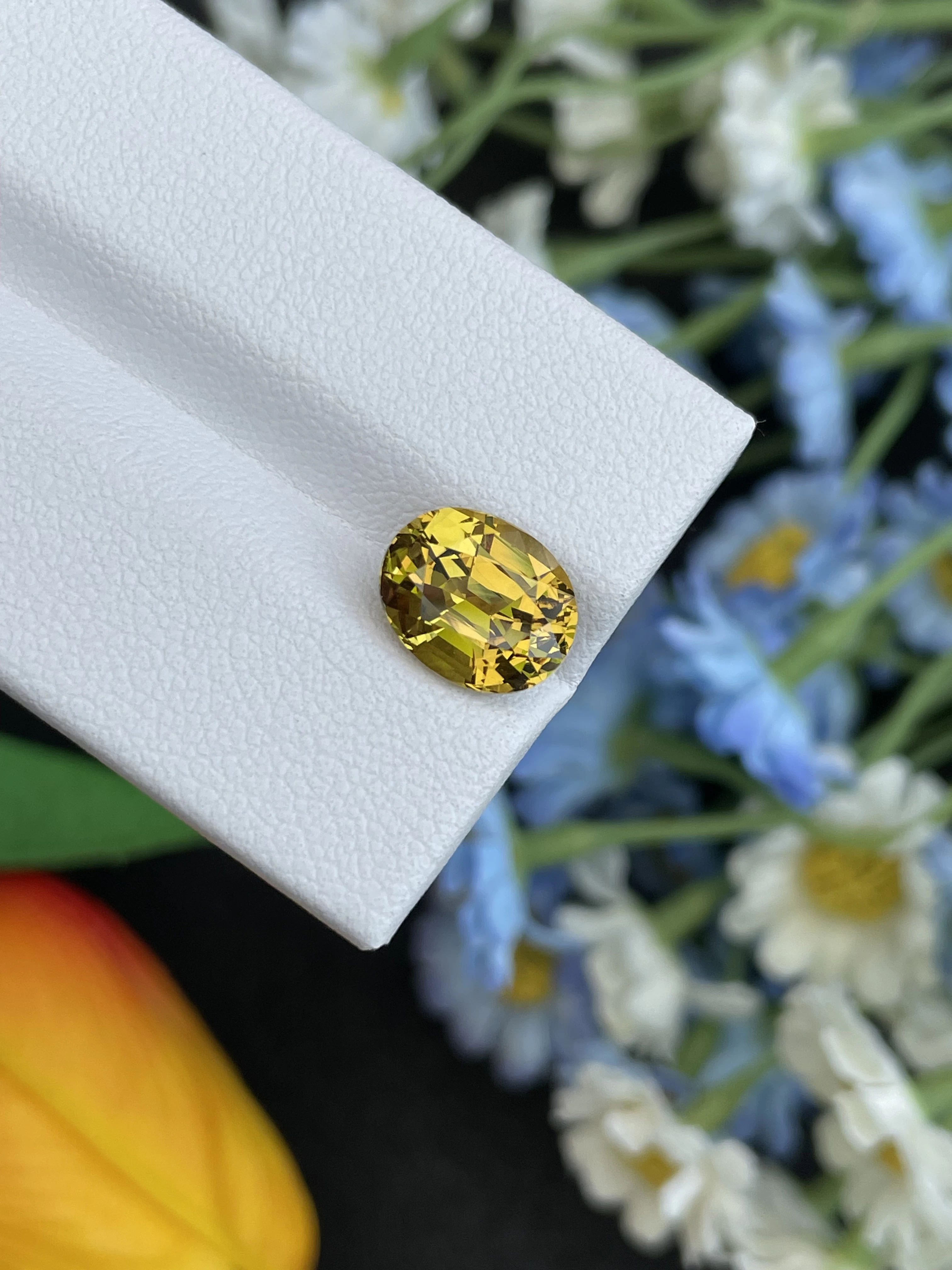 Yellow Grossular Garnet 3.86ct - 10x8mm (MI0057)