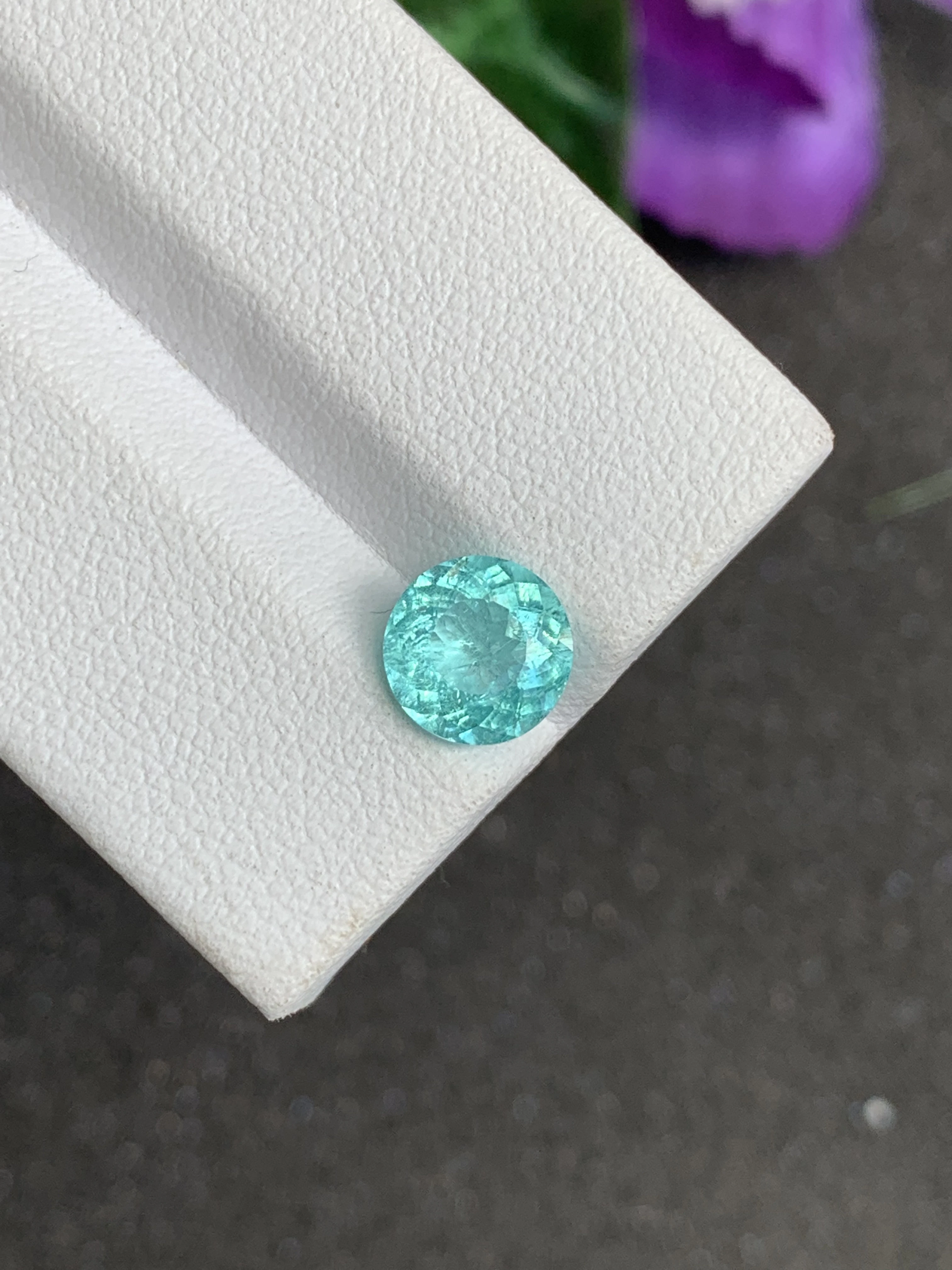 Neon Blue Paraiba Tourmaline 1.54ct - 7mm (PA0766)