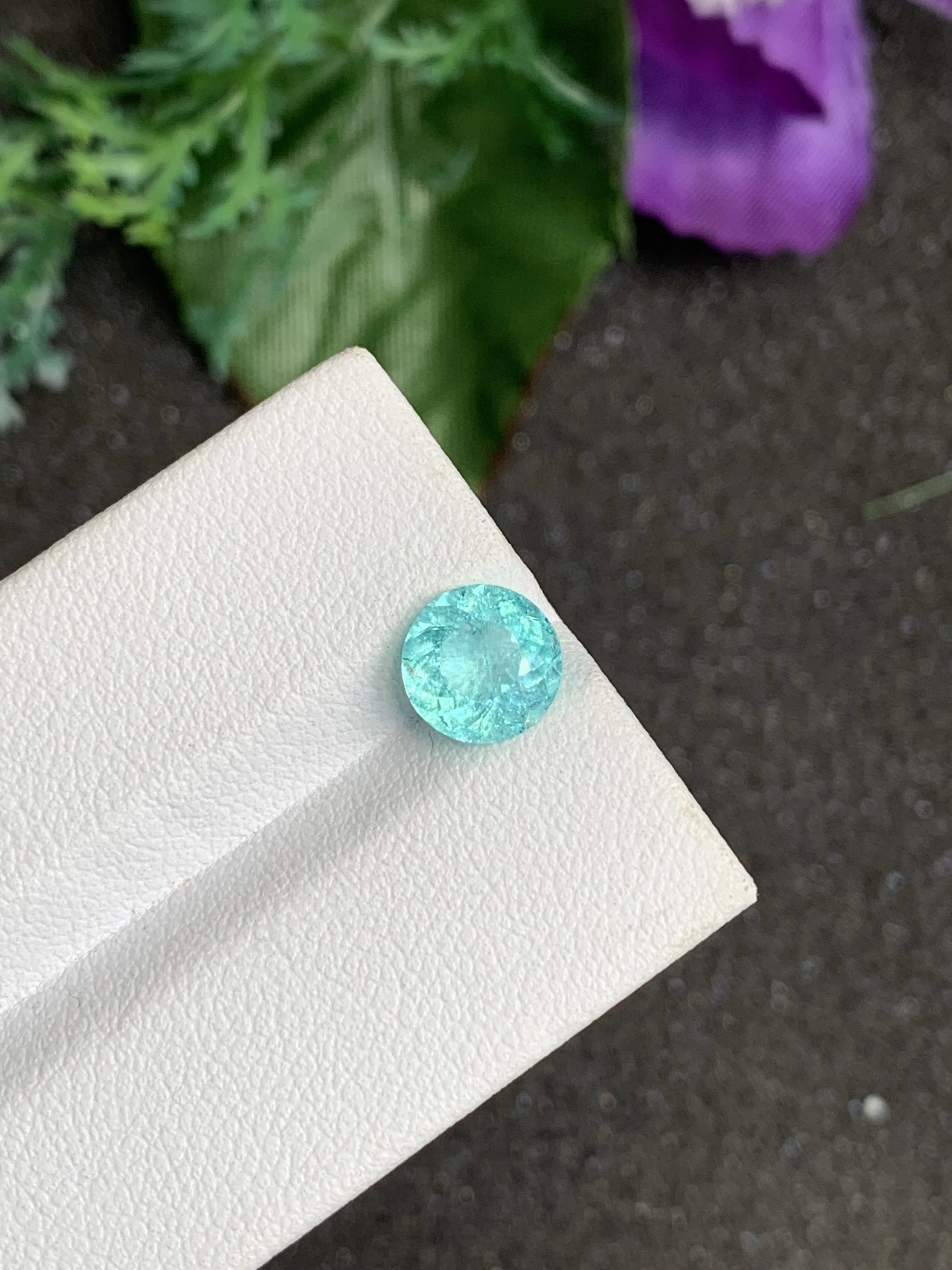 Neon Blue Paraiba Tourmaline 1.54ct - 7mm (PA0766)