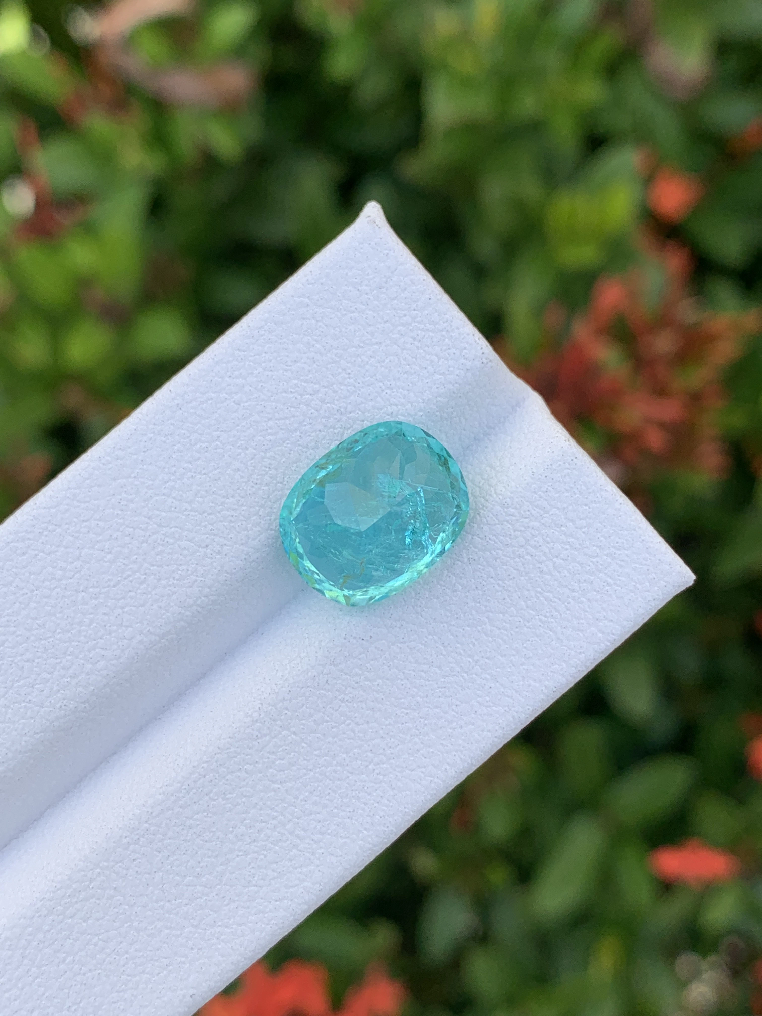 Neon Blue Paraiba Tourmaline 6.28ct - 12x10mm (PA0868)