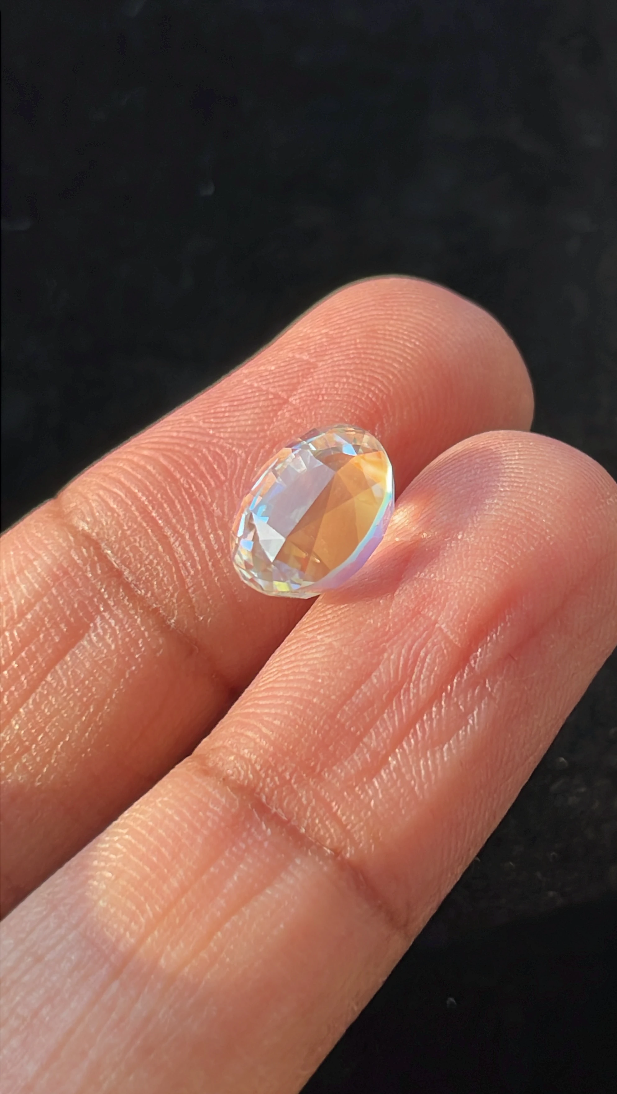White Rainbow Moonstone 4.09ct - 10x8mm (RM0041)