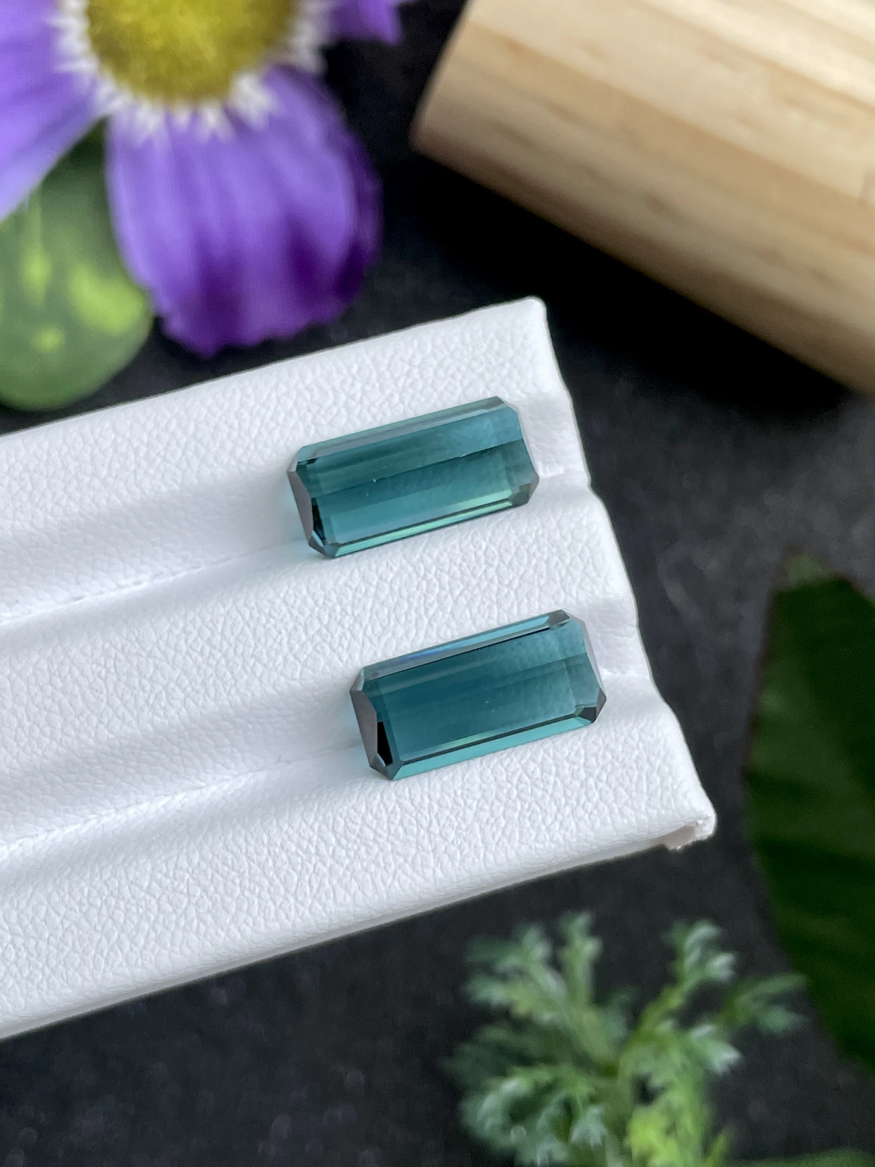 Indicolite Blue Tourmaline 8.61ct - Pair (TB0123)