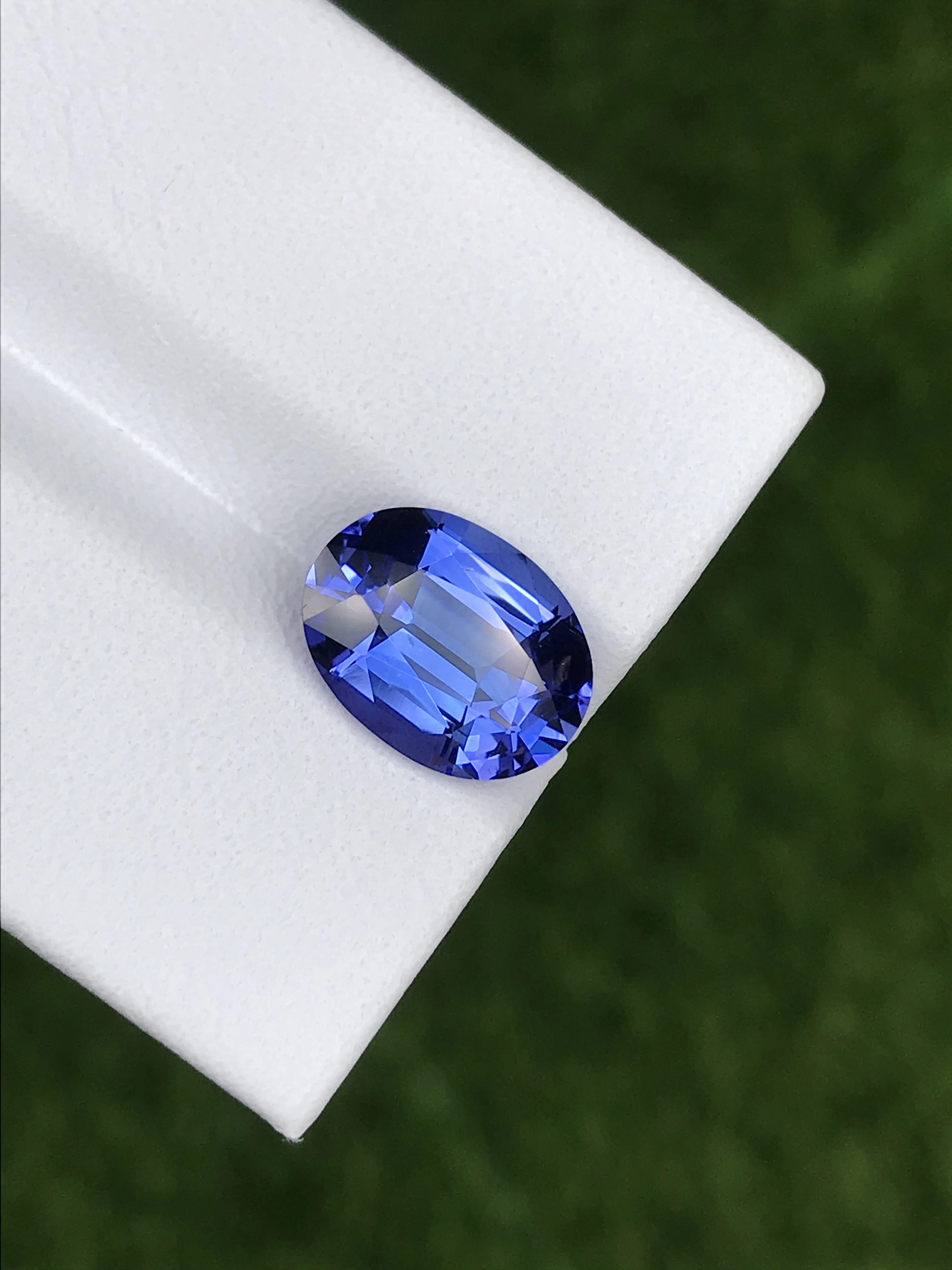 AAA+ Blue Tanzanite 3.17ct - 10x8mm (TN0096)